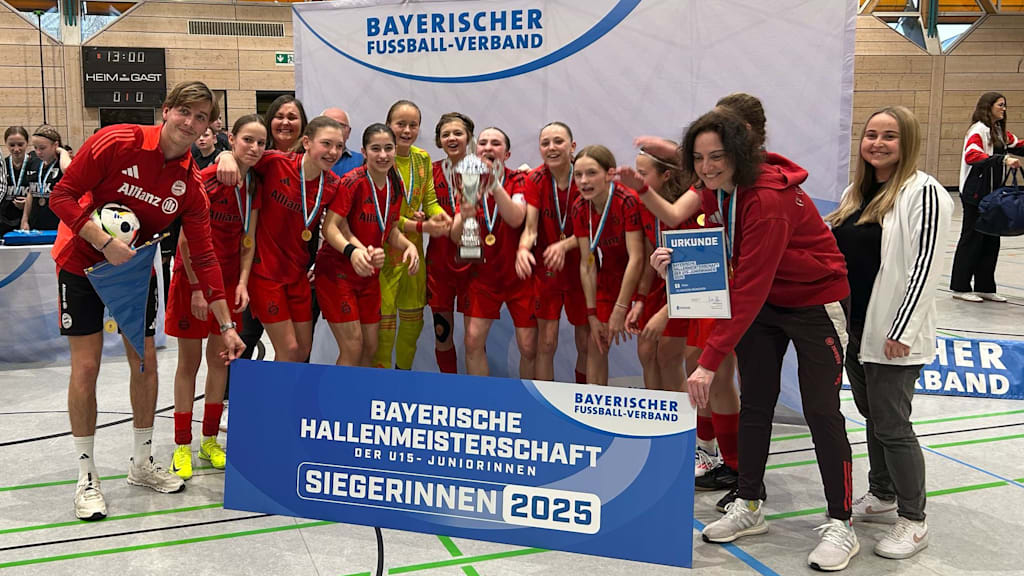 FC Bayern U15-Juniorinnen erstmals Bayerische Hallenmeisterinnen